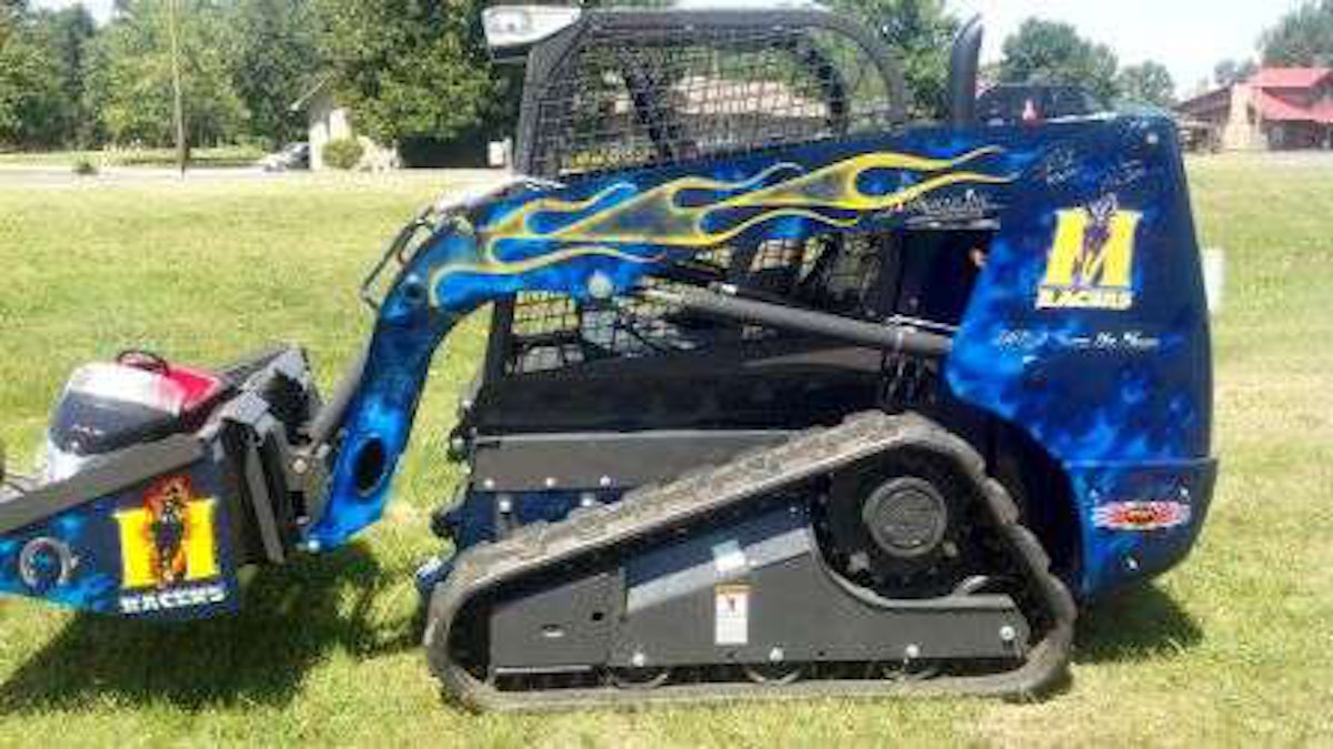 Contractor shows school spirit with loud loader paint job | Equipment World