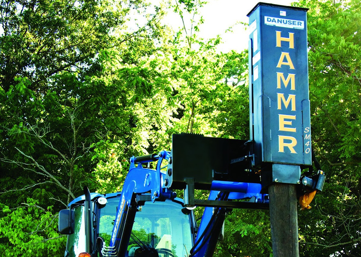 Danuser hammer post drivers designed for 75+ hp carriers | Equipment World