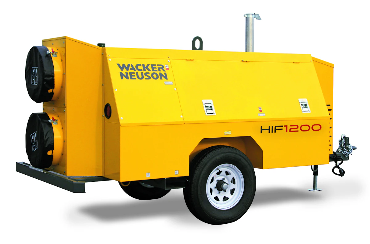 Wacker Neuson’s HIF 690 and HIF 1200 flameless indirect-fired heaters ...