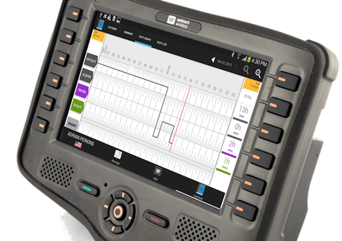 Webtech Wireless brings Driver Center telematics to MDT3500 in-cab ...