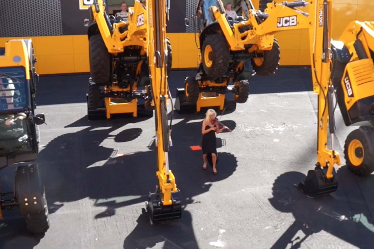Backhoes, skid steers, telehandlers wheelie and waltz with rock ...