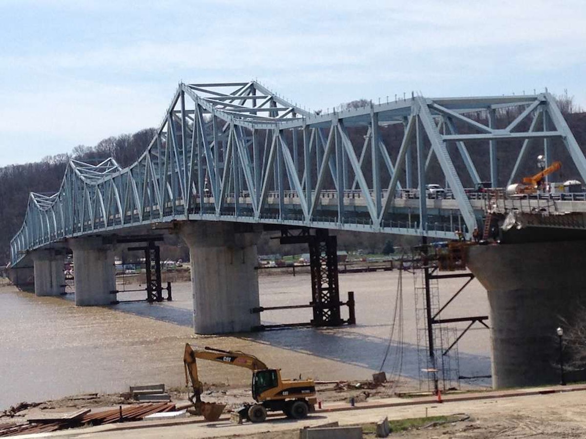 Crews pull half-mile, 30 million-pound bridge into place in record ...