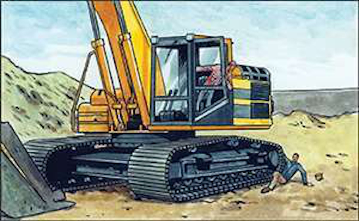 Danger zone: Stand clear of an excavator’s swing pivot area | Equipment ...