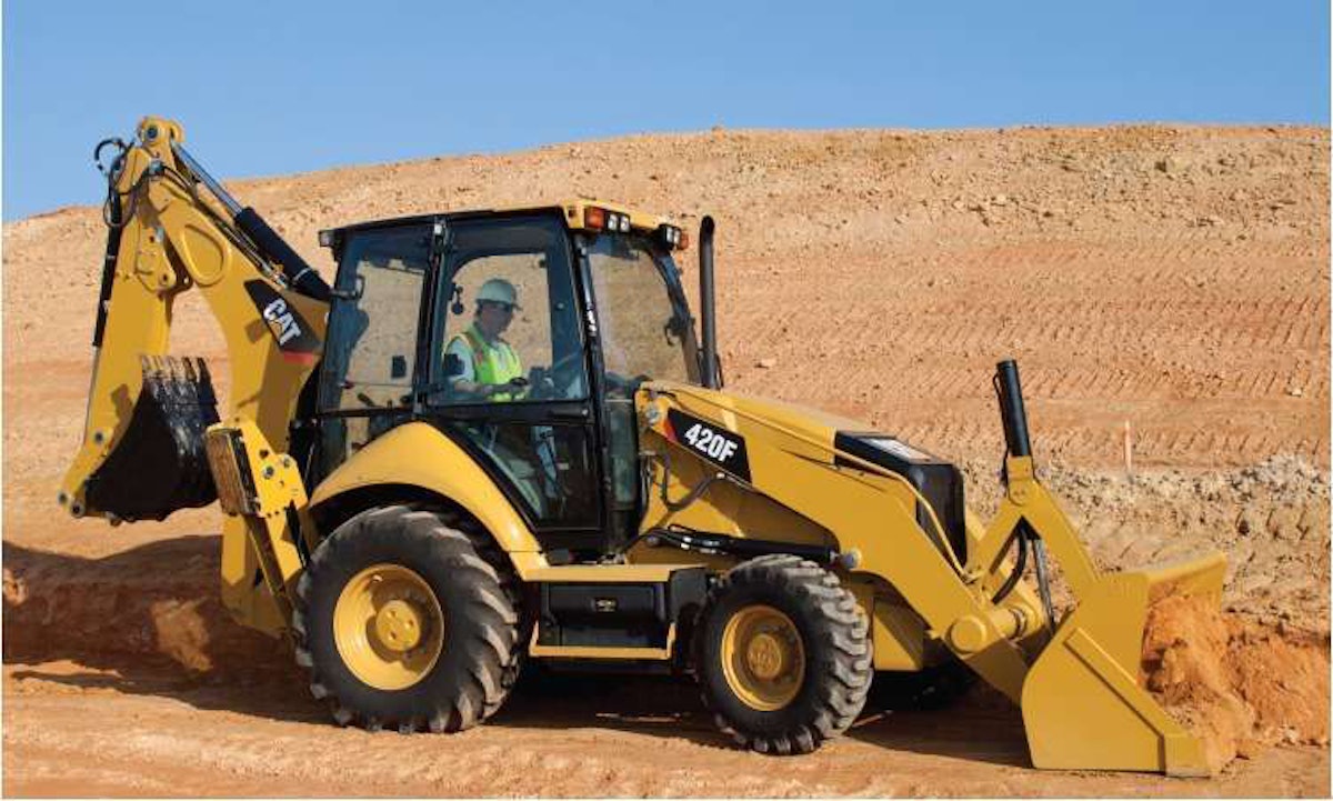 cat backhoe 420f