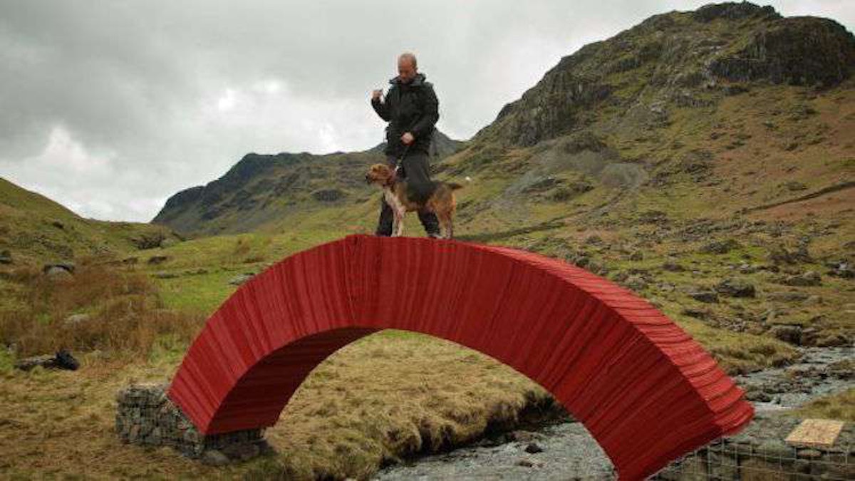 This bridge is made of thousands of sheets of paper, took 3 years to ...