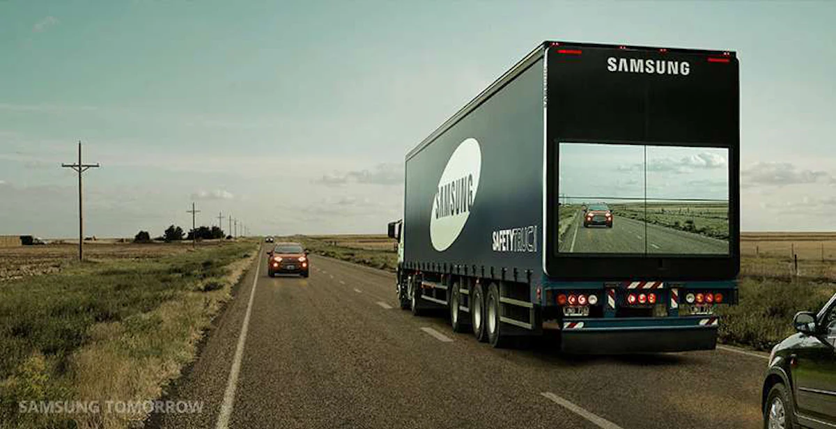 Samsung’s “see-through” semi truck is neat, but its existence hints at ...