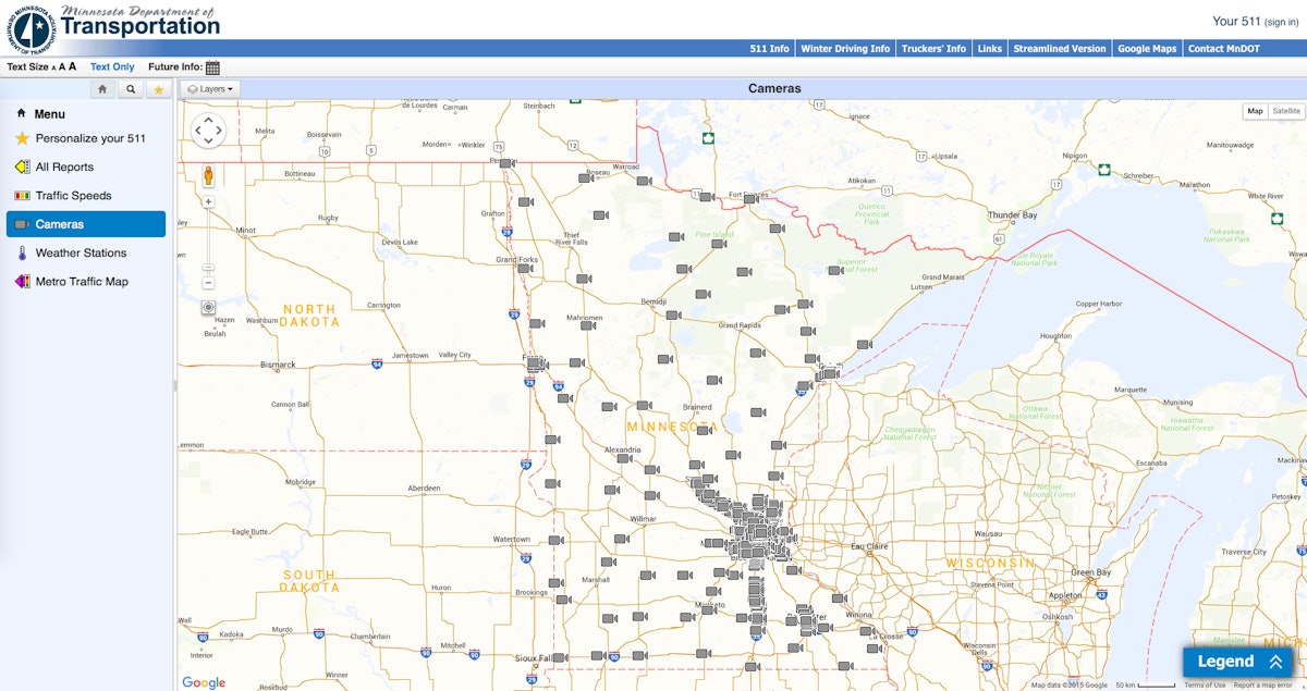 Minnesota DOT gives drivers a live look at roads before venturing out ...