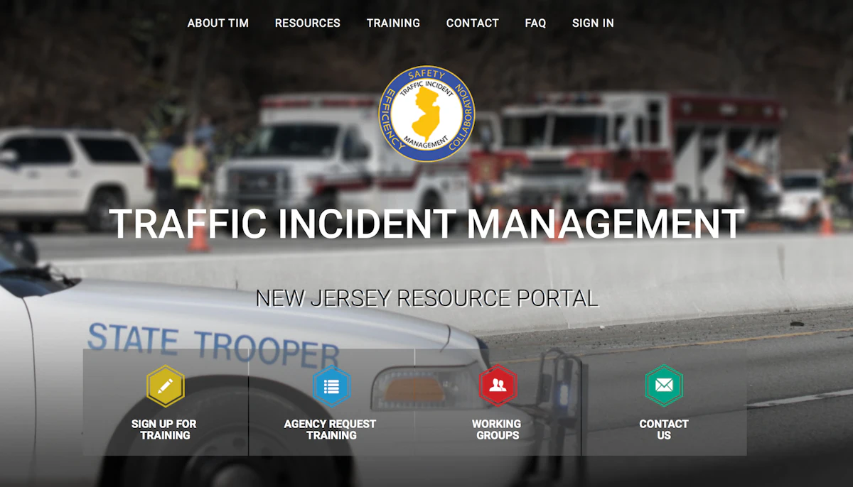 New Jersey DOT launches traffic incident management training website ...