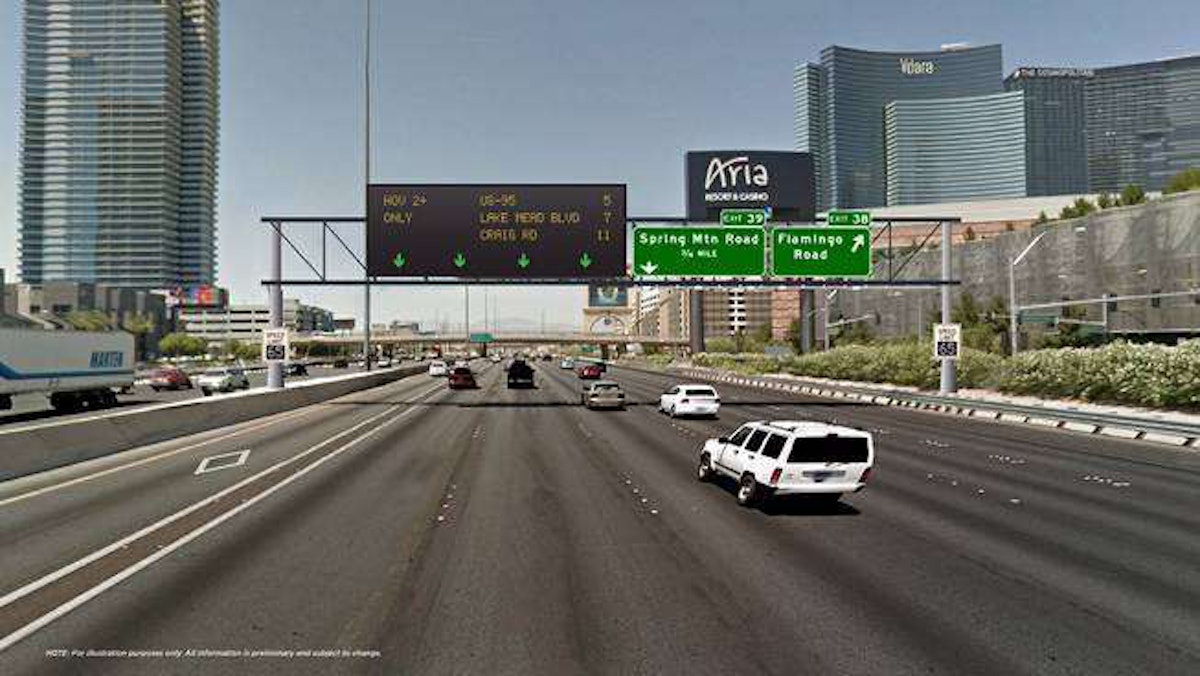 Nevada DOT installing the first of 52 active traffic management signs ...