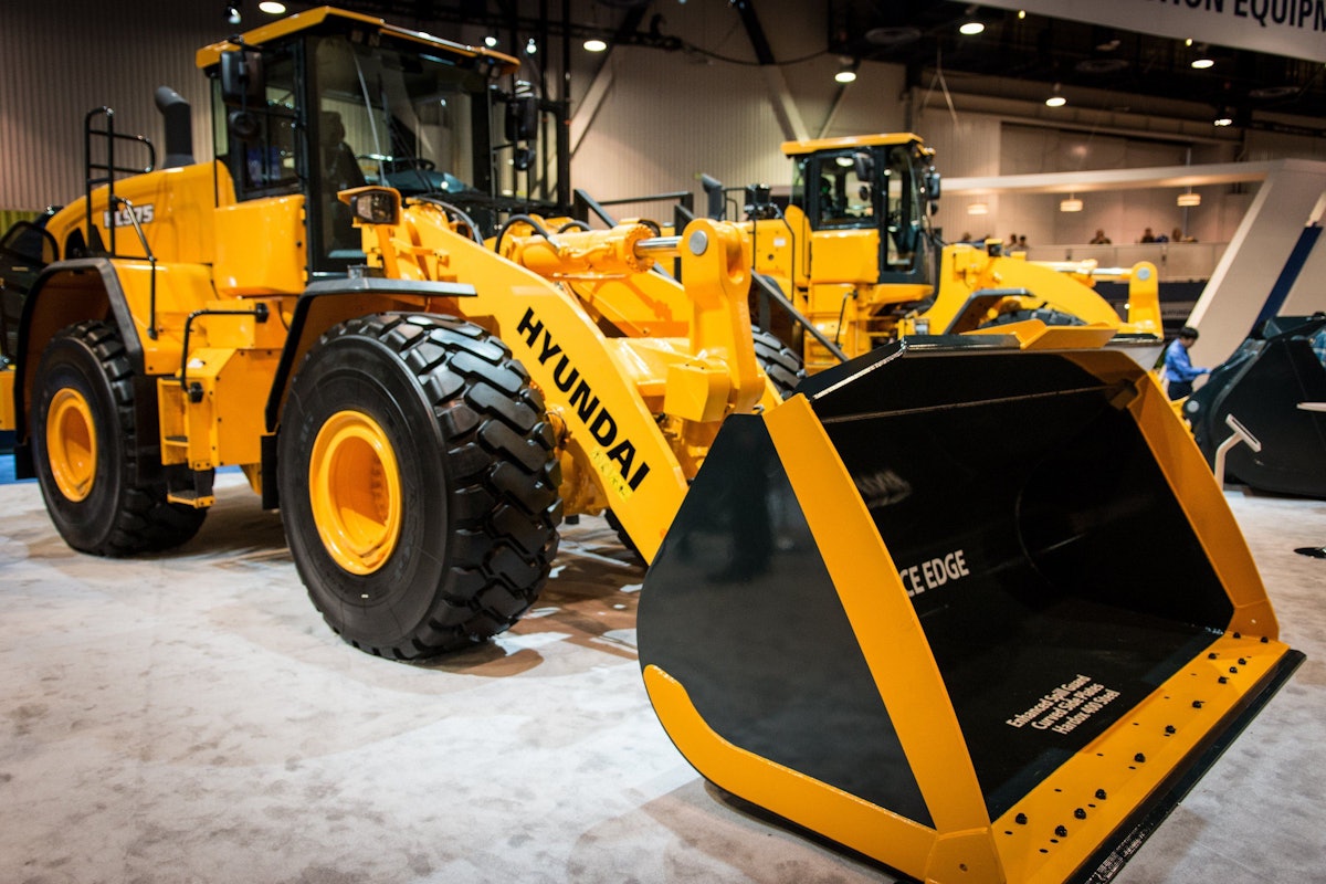 Hyundai unveils HL975, HL965 wheel loaders; adds long boom XT option to ...
