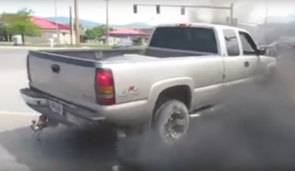 chevy rolling coal