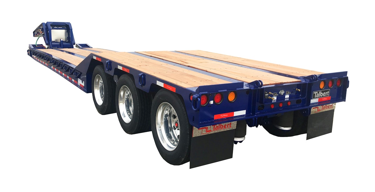 Talbert 55CC-RP trailer made to haul road equipment | Equipment World