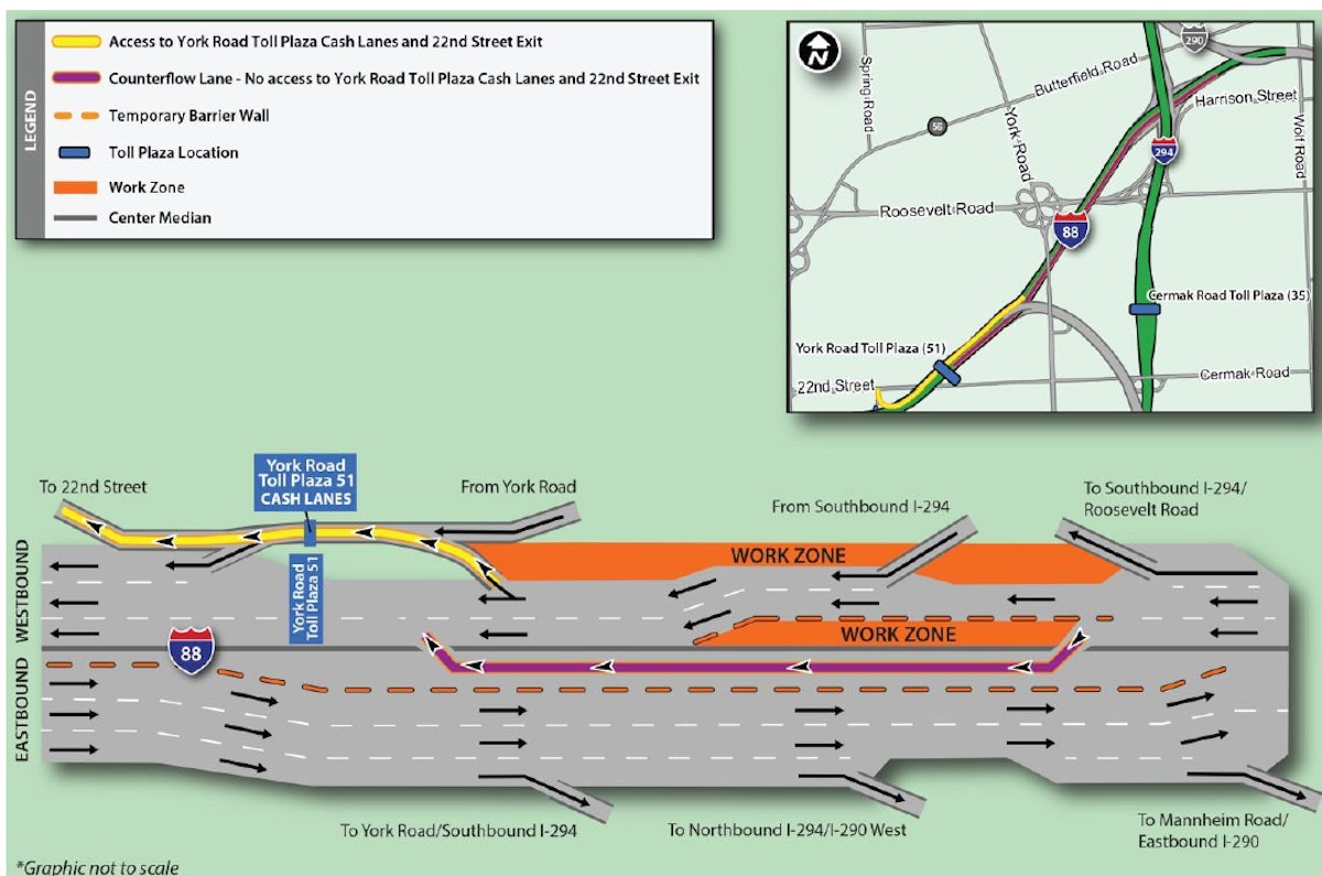In Ill., long-term project begins on westbound I-88 (Reagan Memorial ...