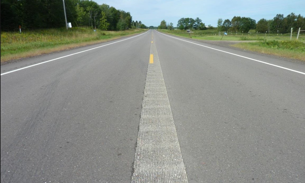 Minn. DOT installing sinusoidal rumble strips and striping | Equipment ...