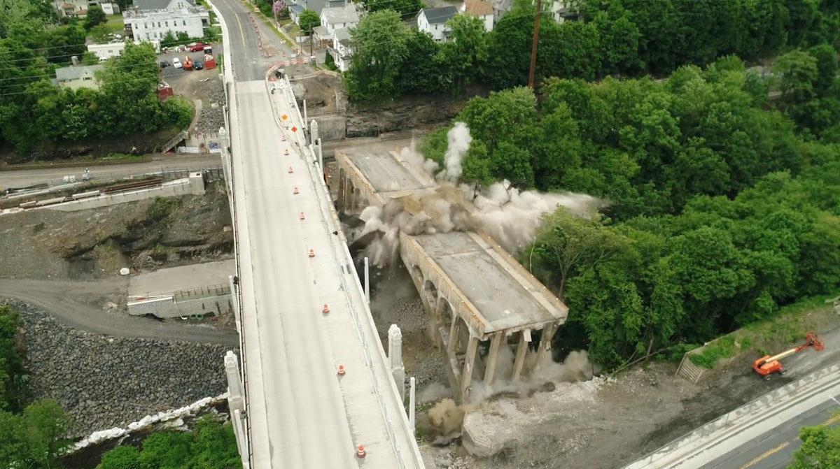 Pennsylvania DOT blasts remaining 90+ year old bridge | Equipment World