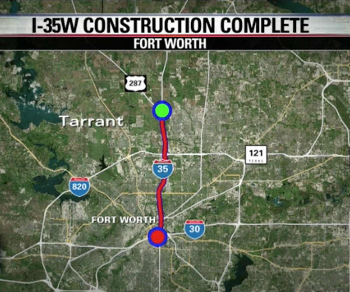 TxDOT completes 8-year construction project, opens I-35W | Equipment World