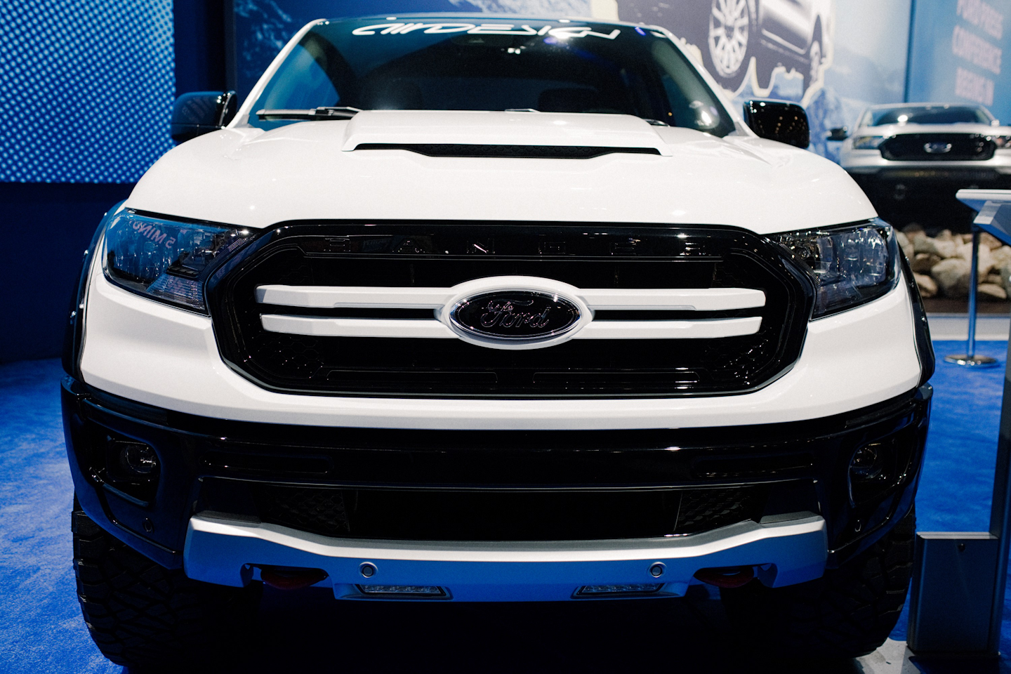 Custom 2019 Ford Rangers on display at the 2018 SEMA show | Equipment World