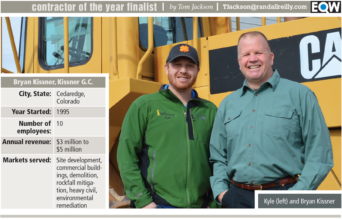 Contractor of the Year Finalist: Bryan Kissner | Equipment World