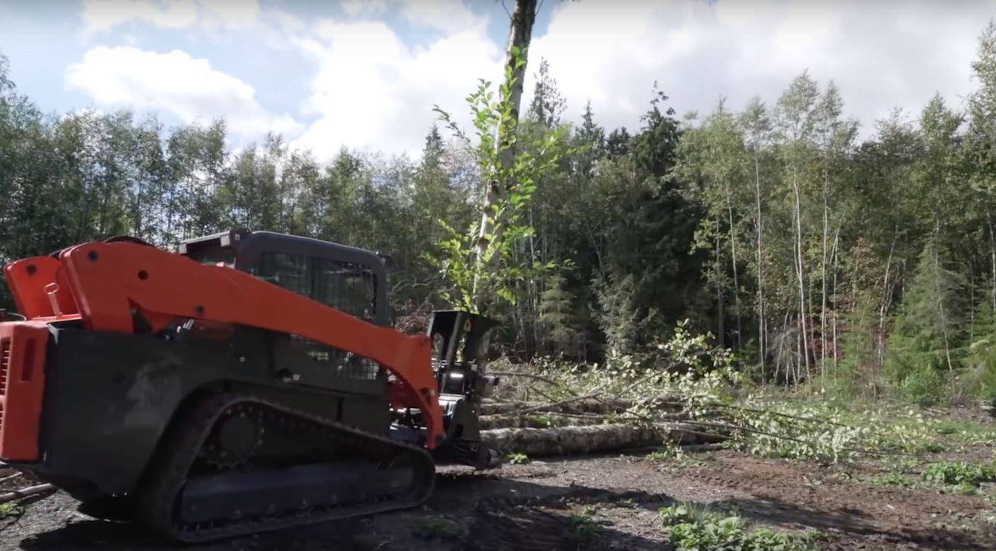 Dymax highlights new tree shear attachment for skid steers | Equipment ...