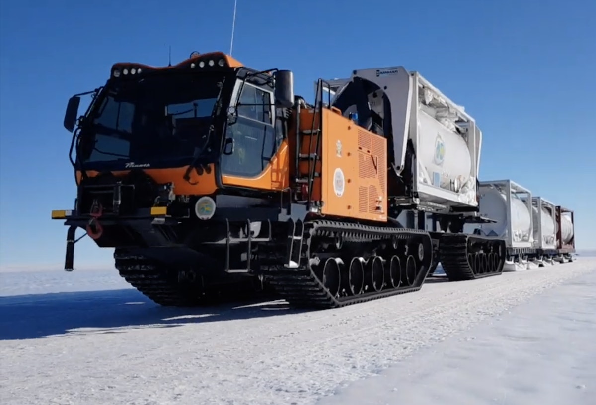 Prinoth's massive carrier crawler project in Antartica | Equipment World