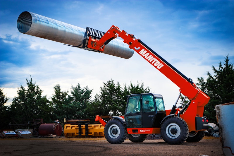 Manitou MTA 12055 telehandler delivers 12,000 lb. lift capacity, tight ... Manitou MTA 12055 telehandler delivers 12,000 lb. lift capacity, tight ...
