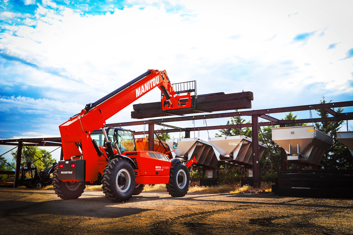 Manitou MTA 12055 telehandler delivers 12,000 lb. lift capacity, tight ...