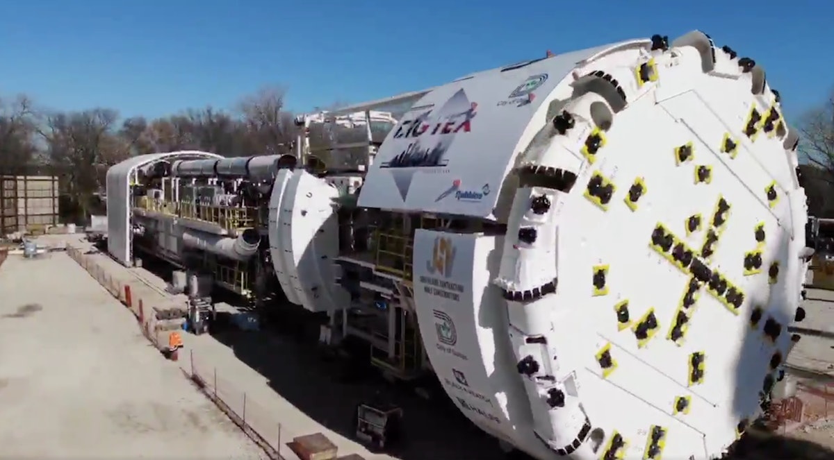Dallas brings out ‘Big Tex’ boring machine for flood tunnel | Equipment ...