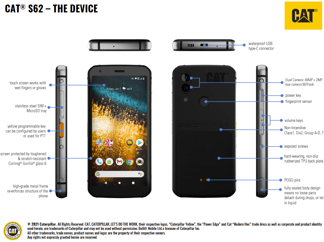 Cat S62 Phone Keeps Rugged DNA, Offers Crossover Design | Equipment World