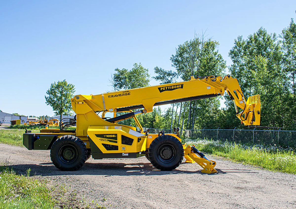 Sliding boom on Pettibone's new T1056X telehandler | Equipment World