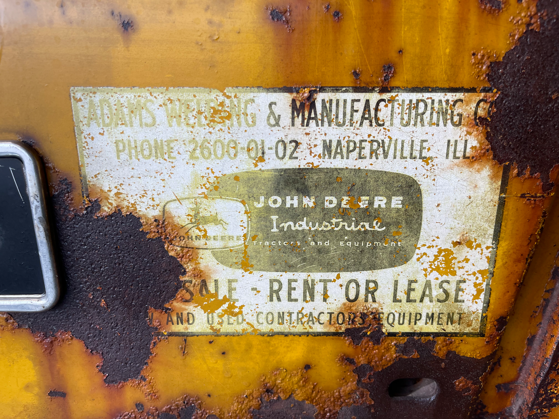 1958 Deere Model 440 backhoe returns to dealer after 60 years ...