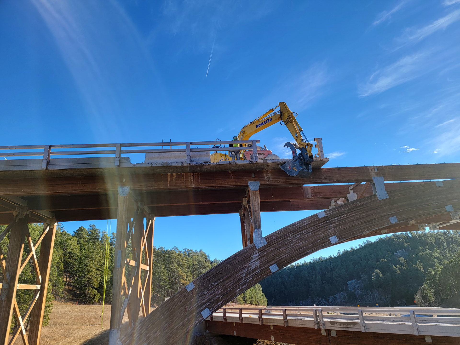 Wood replaces concrete in rehab of famous Keystone Wye Bridge ...
