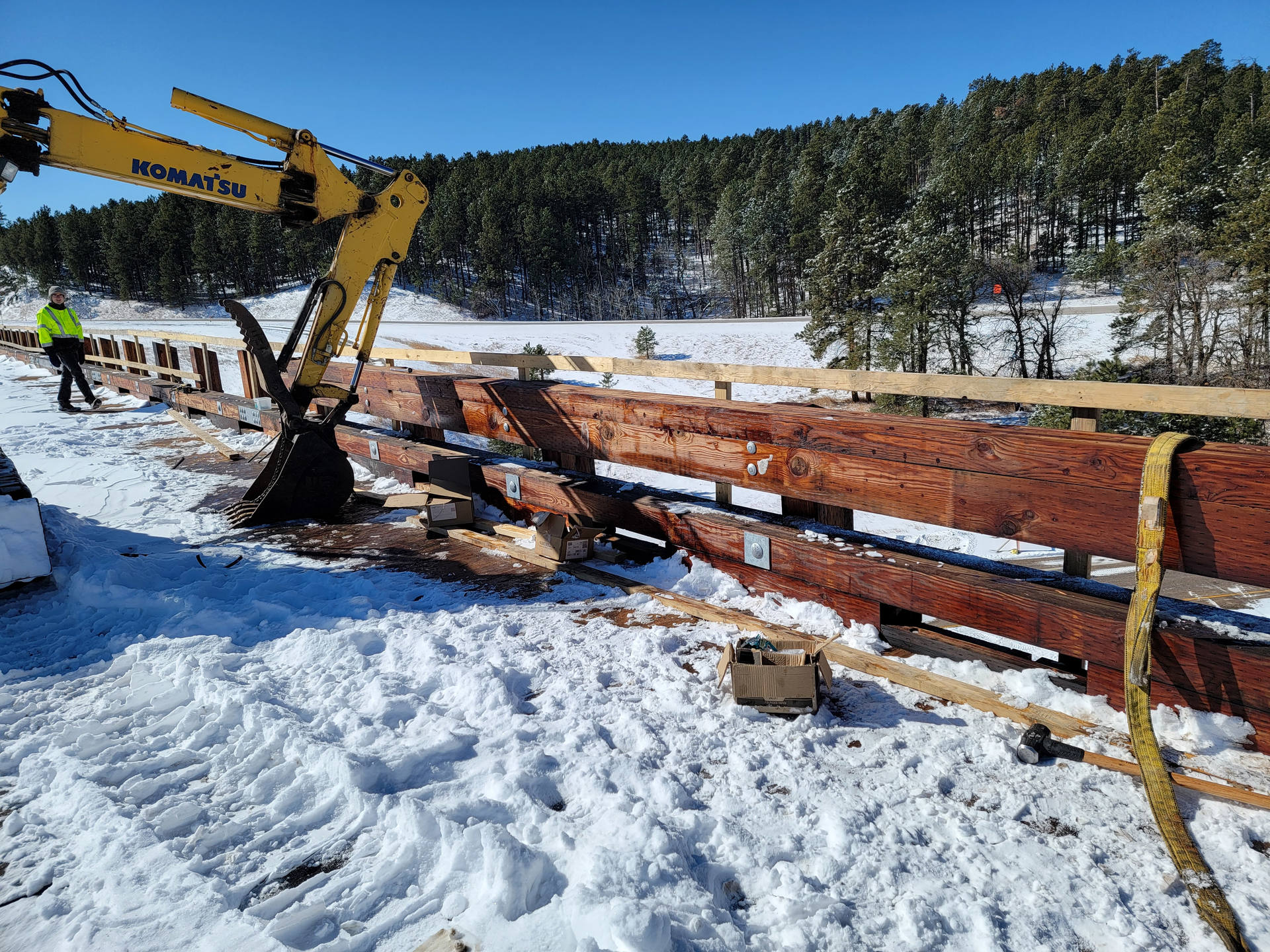 Wood replaces concrete in rehab of famous Keystone Wye Bridge ...