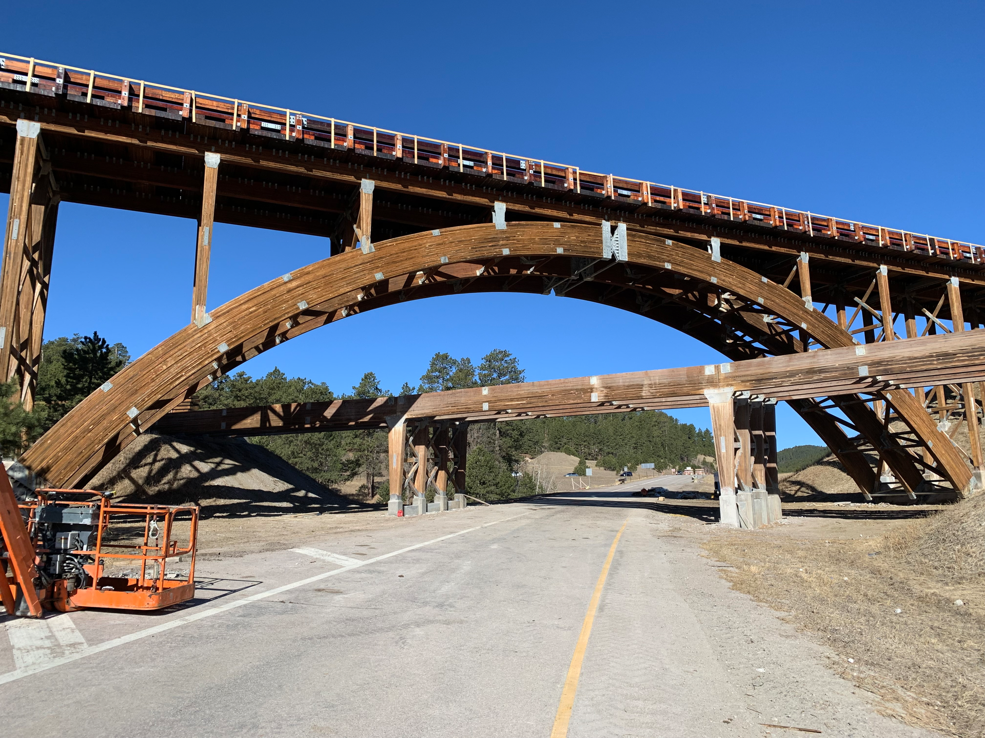 Wood replaces concrete in rehab of famous Keystone Wye Bridge ...