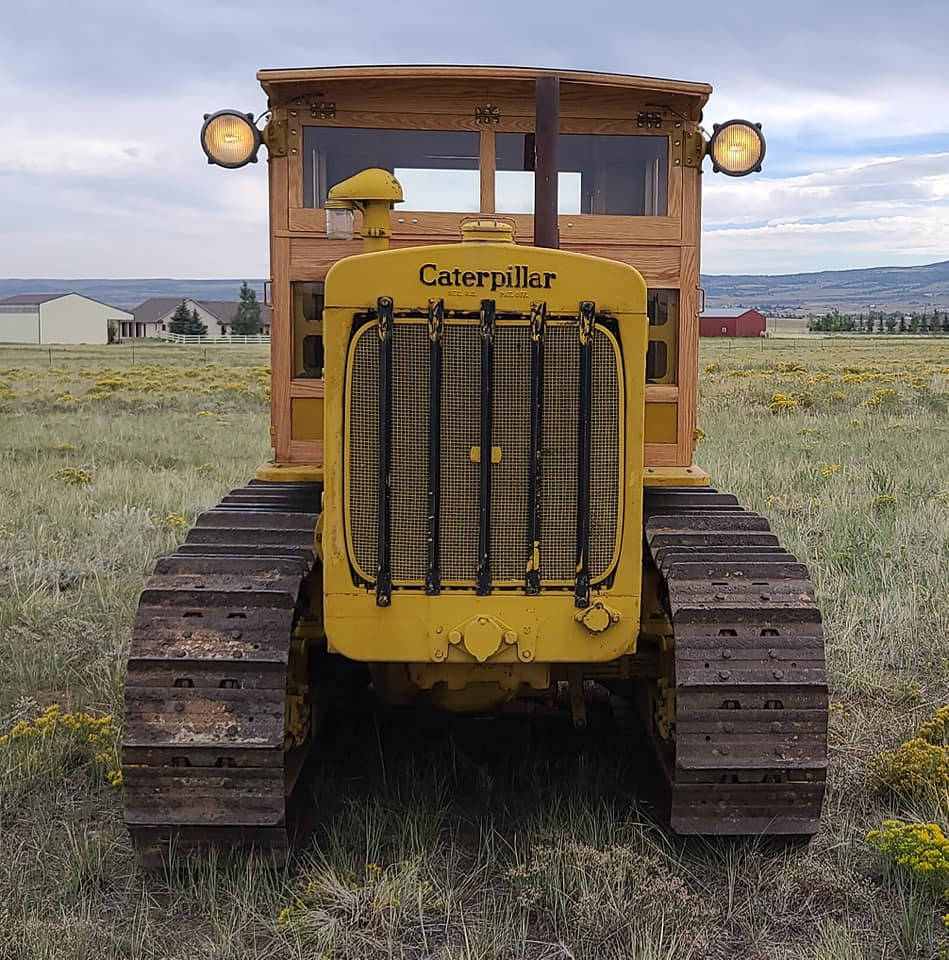 Collector restores 1940 Cat D6 crawler tractor with wooden cab ...