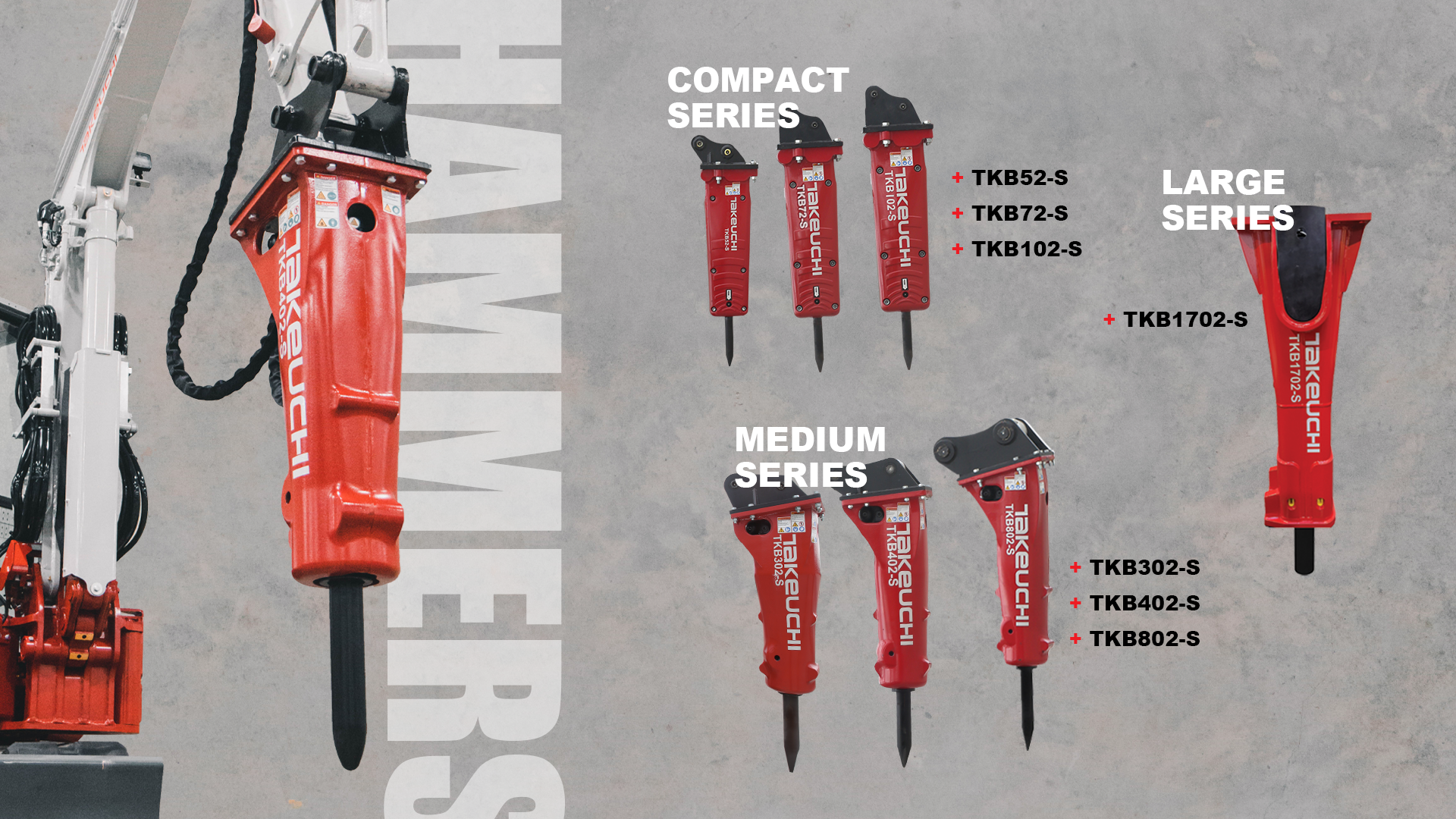 Takeuchi launches new line of hydraulic hammers | Equipment World