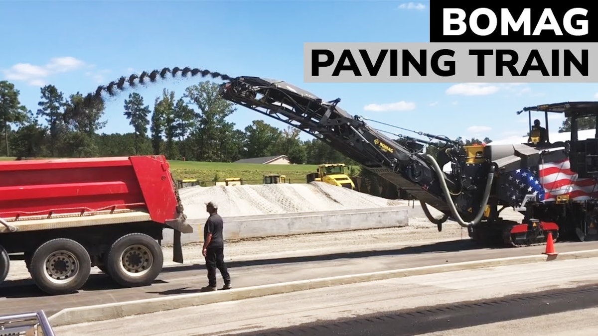 Video: BOMAG demonstrates its paving trains at Innovation Days ...