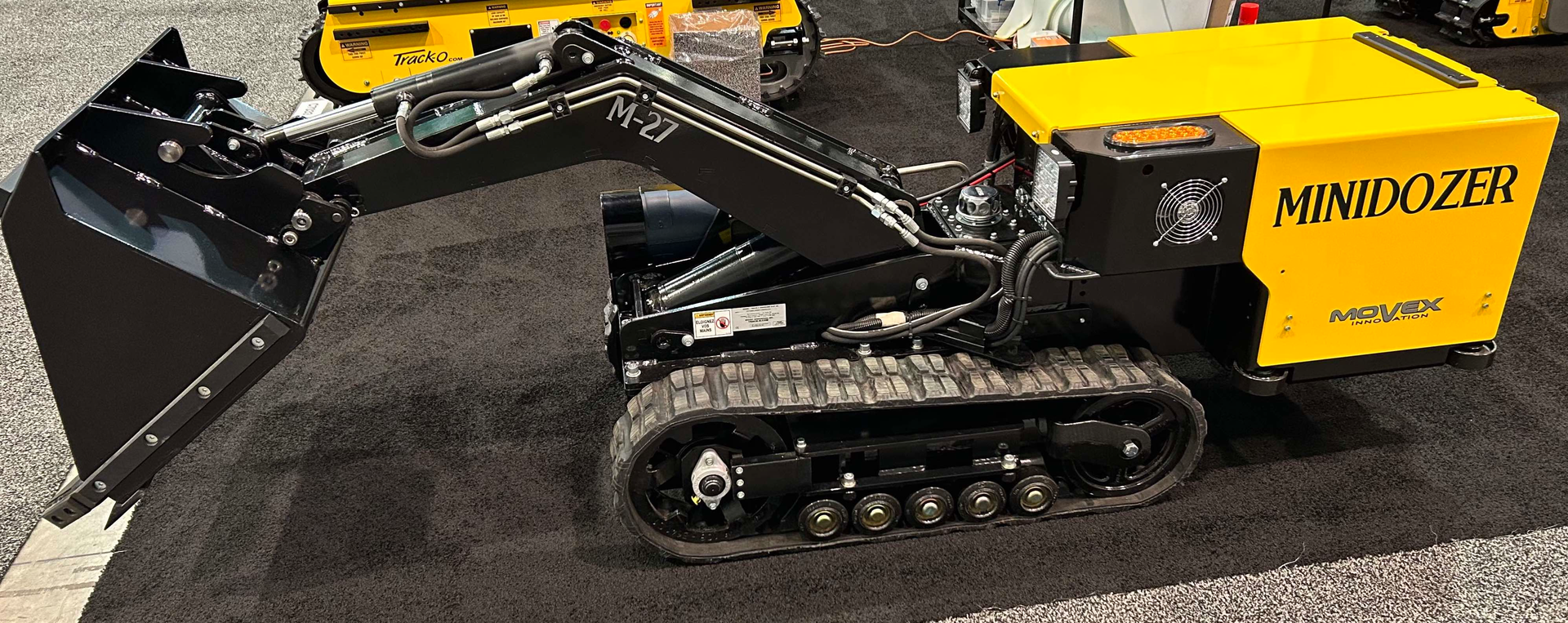 Video: Movex's Track-O remote controlled, electric minidozers ...