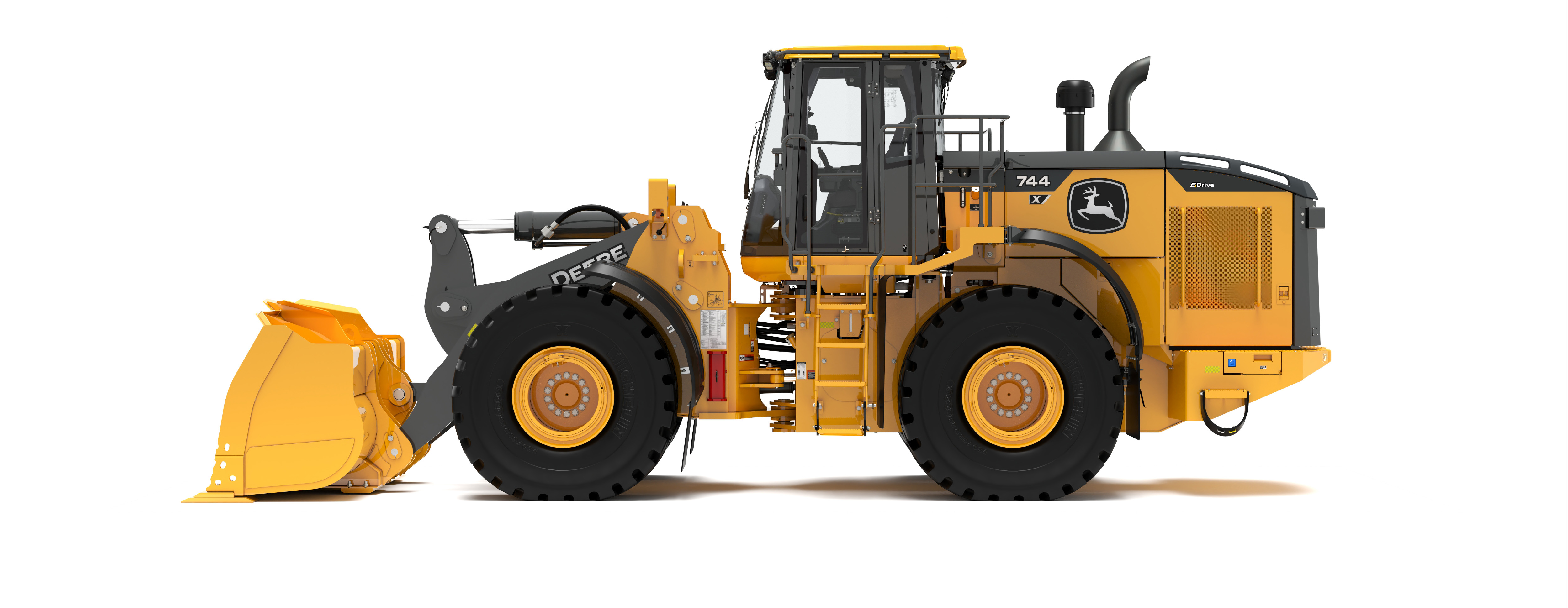 John Deere unveils next E-Drive wheel loader, the 744 X-Tier ...