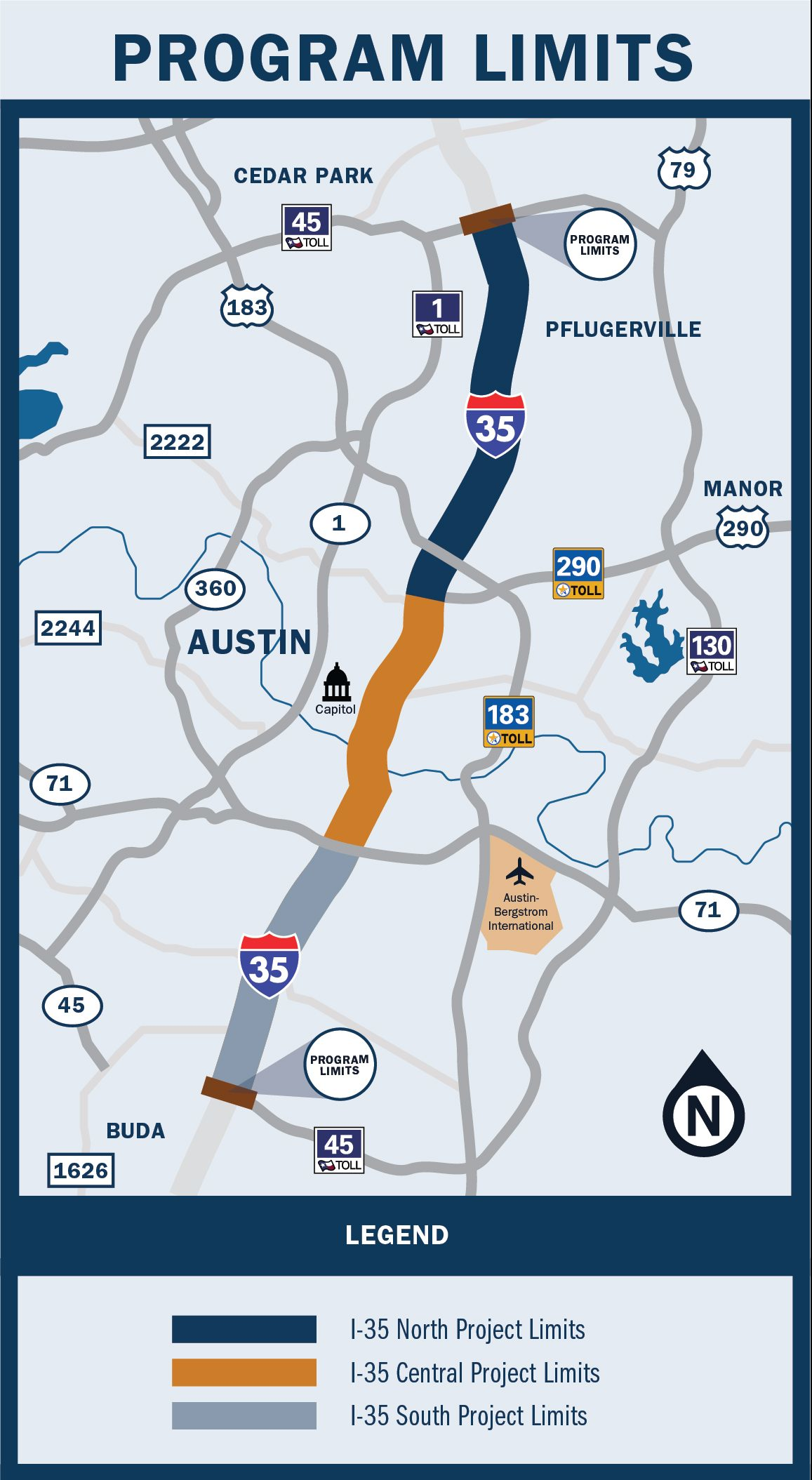 Construction underway on Austin I-35 Capital Express North | Equipment ...