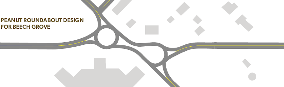 peanut shaped roundabout