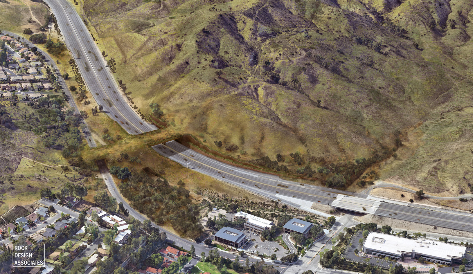 Largest wildlife crossing “vegetated bridge” in U.S. rises | Equipment ...