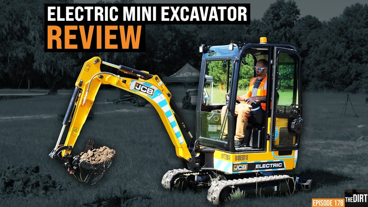 Video: Review & test run of JCB’s 19C-1E electric mini excavator ...