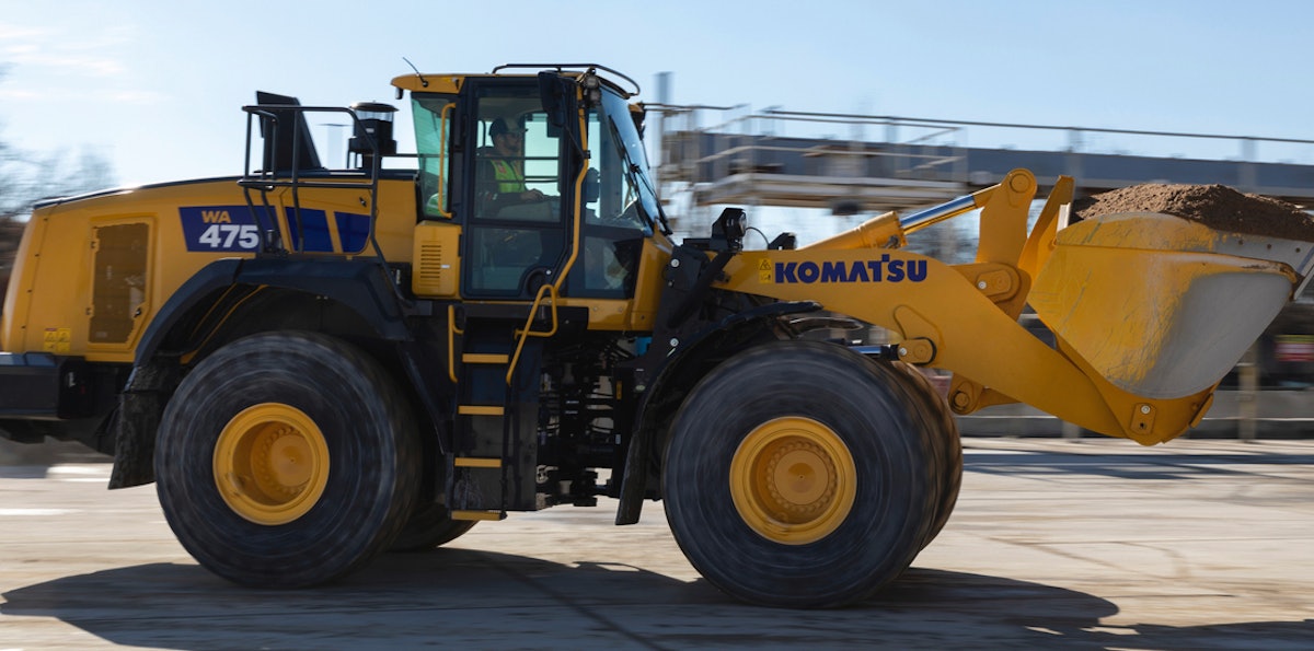huge wheel loader