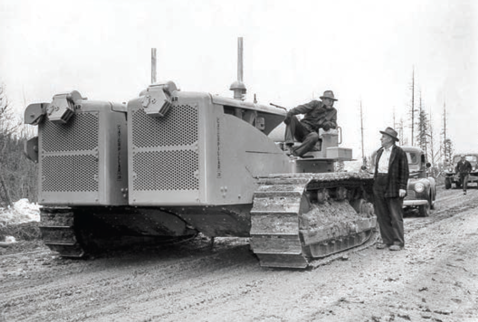 1950s Cat “Twin D8”: Two Dozers Joined Behind One Big Blade | Equipment ...