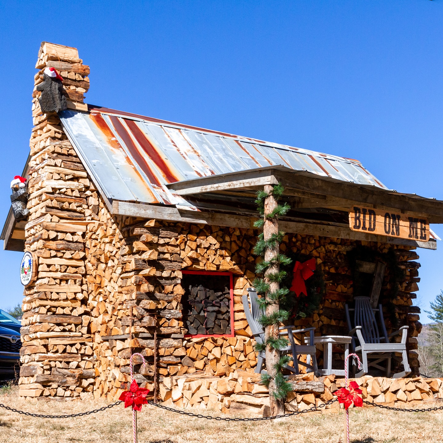 Life-Size Replicas of Excavator, Skid Steer Made Out of Firewood ...