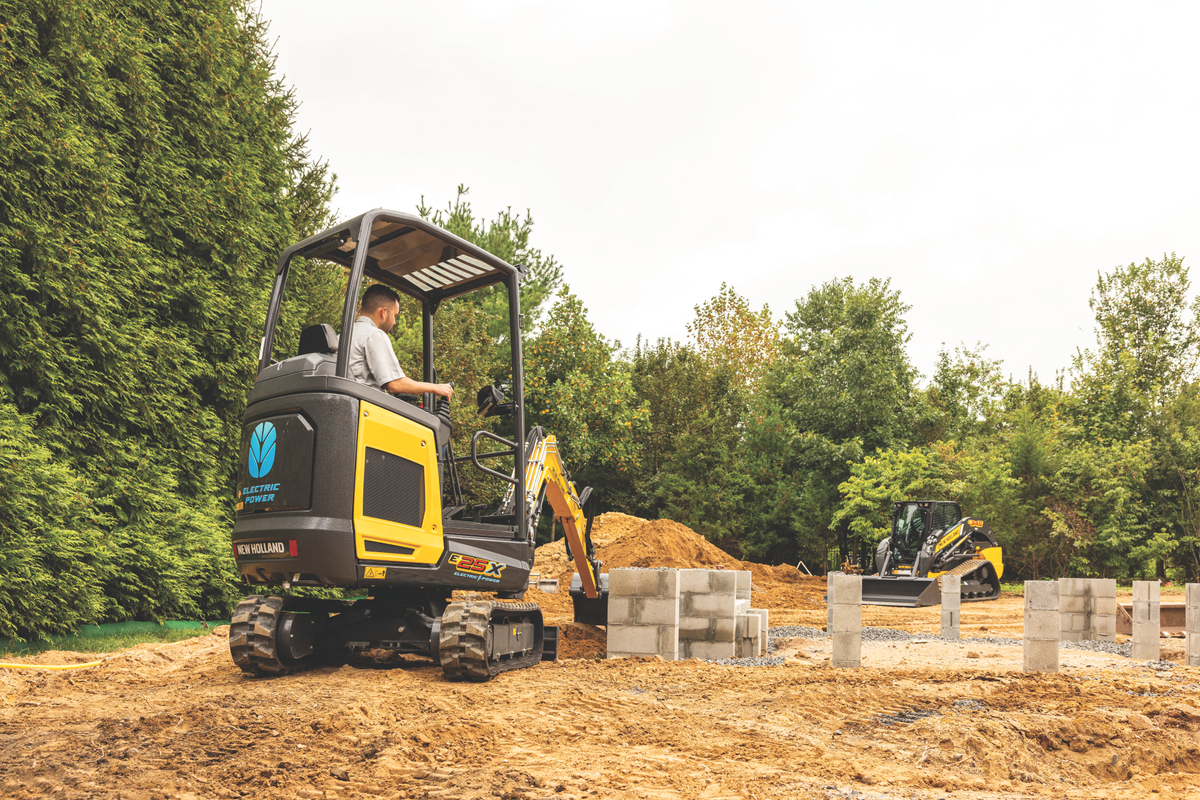 New Holland Debuts New Electric E25X Mini Excavator | Equipment World